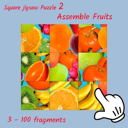 Square jigsaw Puzzle 2 - Assemble Fruits | Your source of the most fun ...